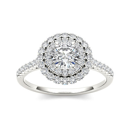 Click here for 1 CT.T.W. Natural Diamond 14K White Gold Engagemen... prices