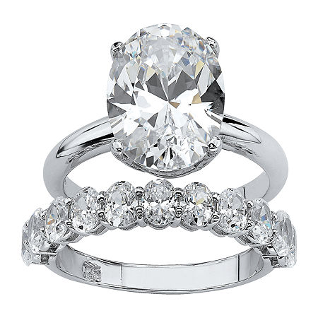 Click here for Womens Cubic Zirconia Platinum Over Silver Bridal... prices
