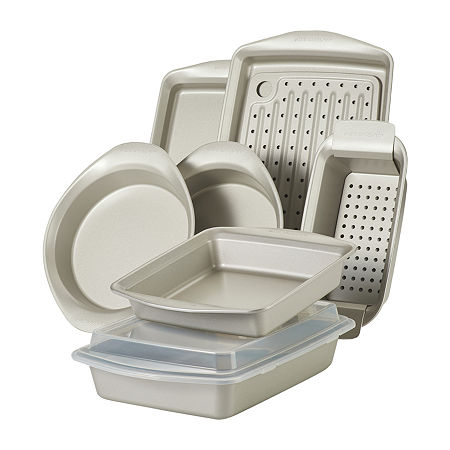 Rachael Ray Nonstick 10-Pc. Bakeware Set - Silver