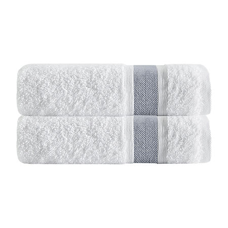Depera Home Unique Turkish Cotton 2-Pc. Bath Towel Set - Dark Grey