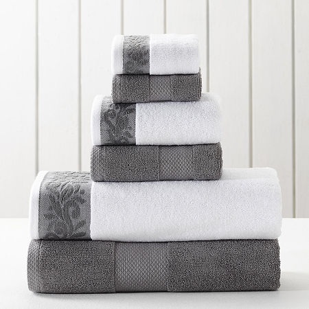 Click here for Modern Threads 6-pc. Bath Towel Set  One Size  Bla... prices