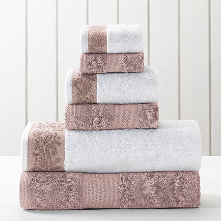 Click here for Modern Threads 6-pc. Bath Towel Set  One Size  Pin... prices