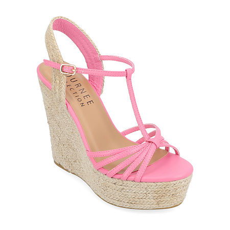 Click here for Journee Collection Womens Yara Wedge Sandals  10 M... prices