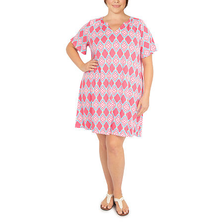 Click here for Larky Lark Womens Plus Short Sleeve Diamond T-Shir... prices