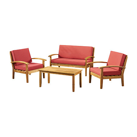 Click here for Peyton 4-pc. Conversation Set  One Size  Red prices
