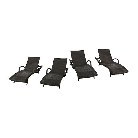 Click here for Adjustable 4-pc. Lounge Chair  One Size  Brown prices