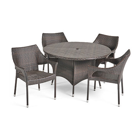 Click here for 5-pc. Circle Dining Set  One Size  Brown prices