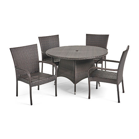 Click here for 5-pc. Round Dining Set  One Size  Brown prices