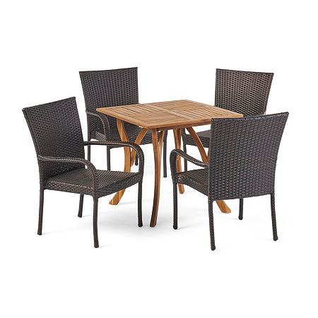 Click here for 5-pc. Square Dining Set  One Size  Brown prices