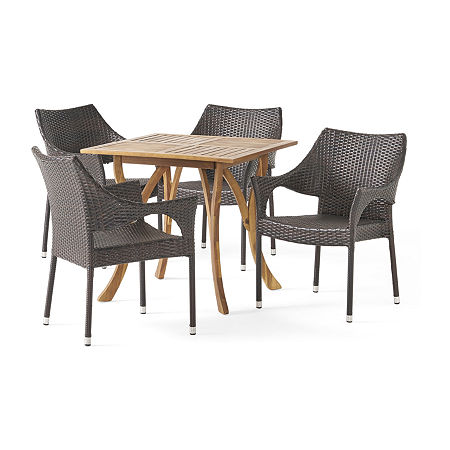 Click here for 5-pc. Square Dining Set  One Size  Brown prices