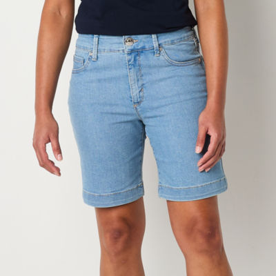 Gloria Vanderbilt Womens High Rise Denim Short, Color: Bahamas - JCPenney
