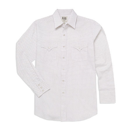 Click here for Ely Cattleman Mini Geo Print Big and Tall Mens Lon... prices