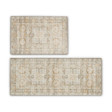 Click here for Linery Nava 2-pc. Traditional Geometric Washable S... prices