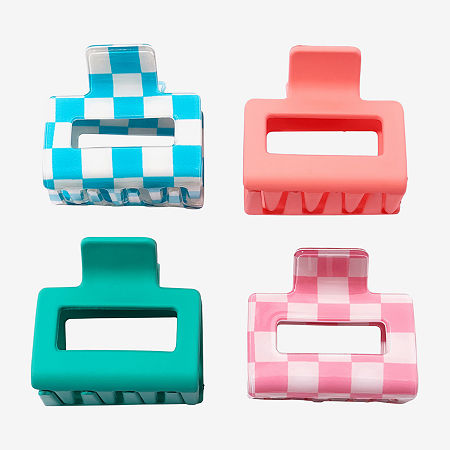 Click here for Arizona Checkered Mini 4-pc. Hair Clip  One Size... prices