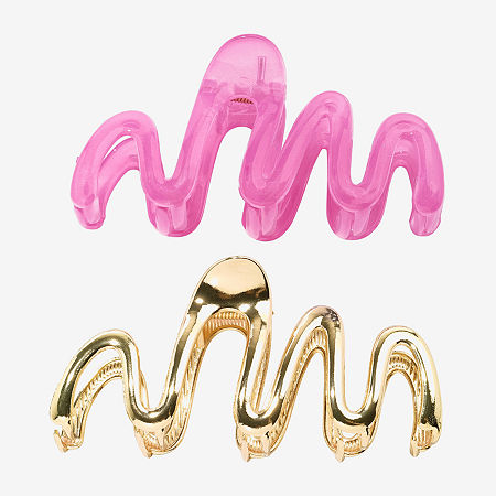 Click here for Arizona Gold Tone & Purple Wavy 2-pc. Hair Clip  O... prices
