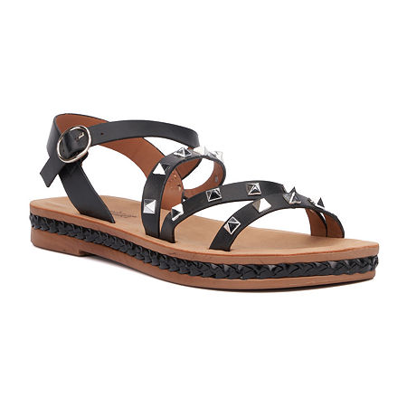 Click here for Womens Martina Ankle Strap Sandals - Black prices