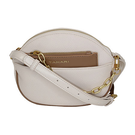 Click here for Tahari Crosby Crescent Crossbody Bag  One Size  Wh... prices