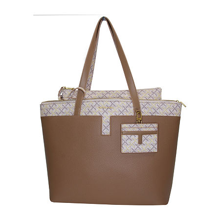 Click here for Tahari Commuter Multi Compartment Tote Bag  One Si... prices