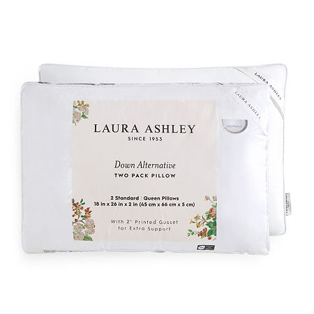 Click here for Laura Ashley 2-Pack Medium Density Bed Pillow  One... prices