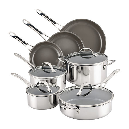 Click here for Anolon Everlast Stainless Steel Ceramic 11-pc. Coo... prices