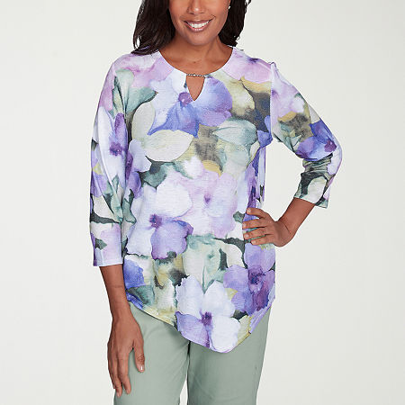 Click here for Alfred Dunner Santa Fe Womens Crew Neck 3/4 Sleeve... prices