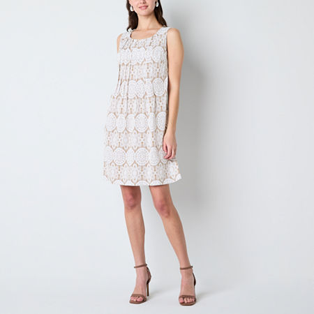 Click here for Perceptions Womens Sleeveless Medallion Petite Shi... prices
