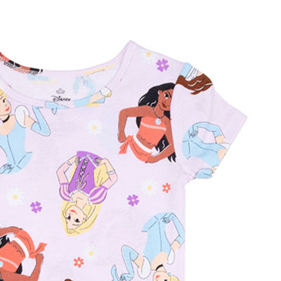 Disney Collection Little & Big Girls 4-pc. Princess Pajama Sets, Color ...