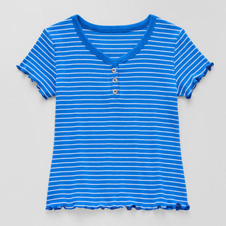 Click here for Thereabouts Little & Big Kid Girls V Neck Short Sl... prices