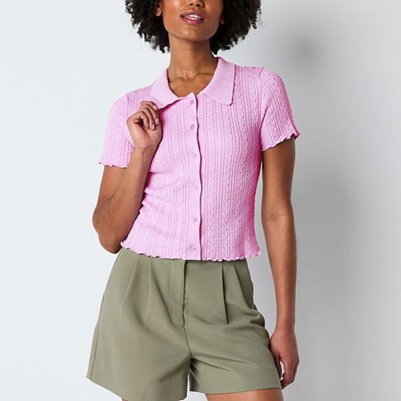 Click here for by&by Womens Juniors Short Sleeve Polo Shirt  X-sm... prices