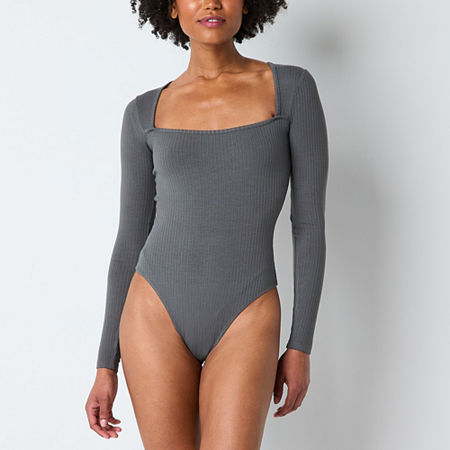 Click here for Arizona Womens Square Neck Long Sleeve Bodysuit Ju... prices