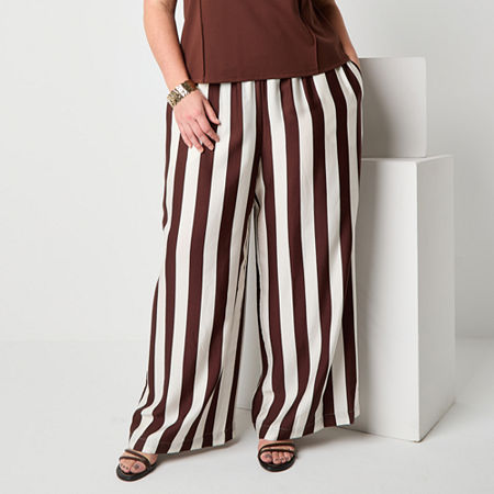 Click here for Worthington Womens Wide Leg Plus Pull-On Pant  3x... prices