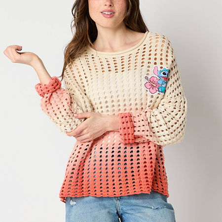 Click here for Juniors Womens Round Neck Long Sleeve Lilo & Stitc... prices