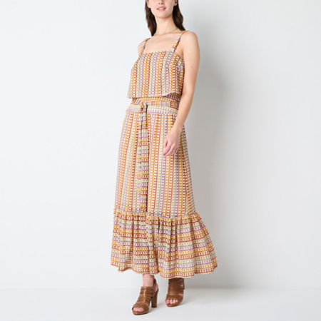 Click here for Melonie T Womens Sleeveless Striped Maxi Dress  4... prices
