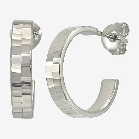 Click here for Sterling Silver 18mm Stud Earrings  One Size  Whit... prices