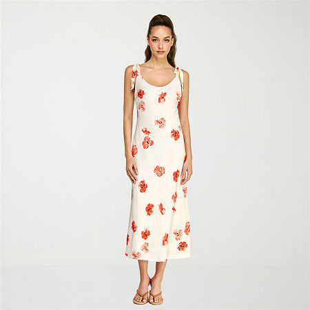 Click here for belle vie Womens Sleeveless Floral Midi Slip Dress... prices