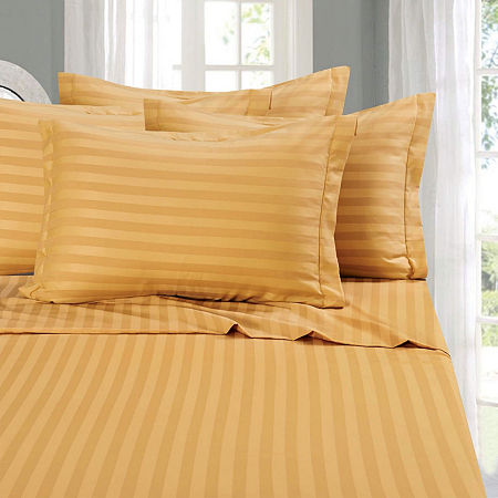 Click here for Elegant Comfort 6-Piece Dobby Stripe Wrinkle Free... prices