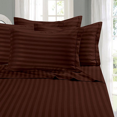 Click here for Elegant Comfort 6-Piece Dobby Stripe Wrinkle Free... prices