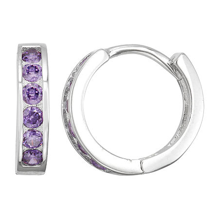 Click here for ChildrenS Girls Purple Cubic Zirconia Sterling Sil... prices