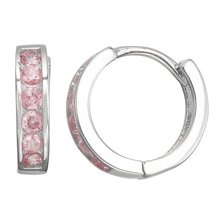 Click here for ChildrenS Girls Pink Cubic Zirconia Sterling Silve... prices