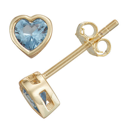 Click here for ChildrenS Blue Cubic Zirconia 14K Gold Over Silver... prices