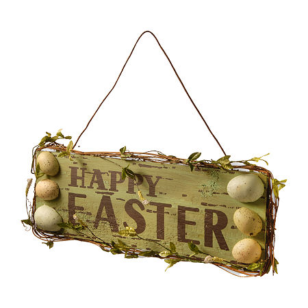 Click here for National Tree Company 21 Happy Easter Sign - Beige prices