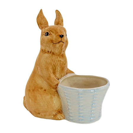 Click here for National Tree Company 11 Ceramic Bunny with White... prices