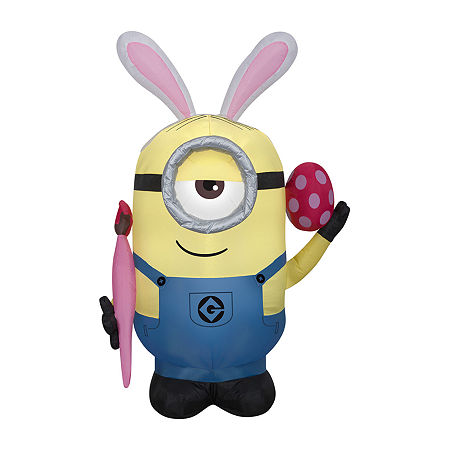 National Tree Company 48 Inflatable Easter Minion Stuart - Yellow