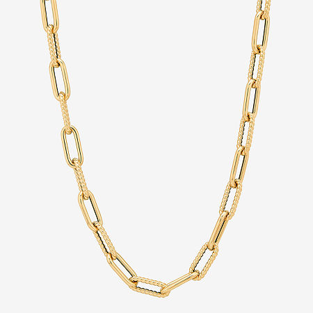 Click here for Womens 14K Gold 17 Inch Link Necklace  One Size prices