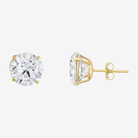 Click here for Cubic Zirconia 14K Gold 9mm Stud Earrings  One Siz... prices