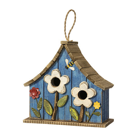 Click here for Glitzhome 10.5 Distressed Solid Wood Wide Bird Hou... prices