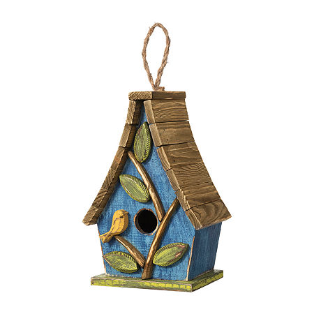 Click here for Glitzhome 12.5 Distressed Solid Wood Bird House  O... prices