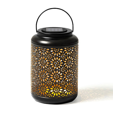 Click here for Glitzhome 8.75 Black Metal Solar Powered Decorativ... prices