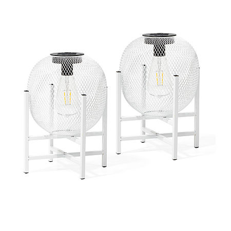 Click here for Glitzhome 2-pc. 11.5 Metal Solar Decorative Lanter... prices