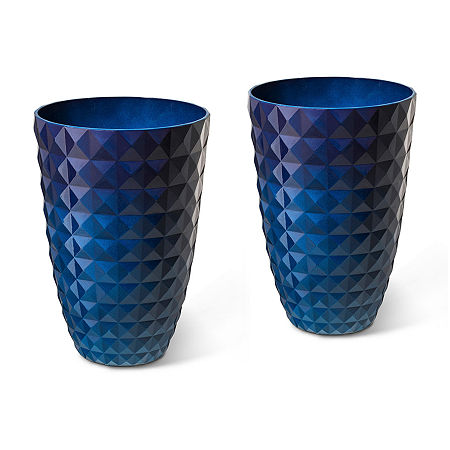 Click here for Glitzhome Set Of 2 Plastic Pot Planters  One Size... prices